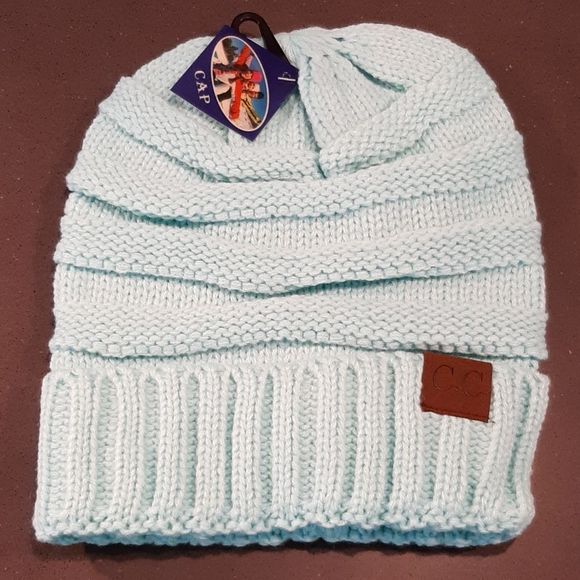 C.C | Accessories | Nwt Cc Seafoam Green Winter Cap | Poshmark